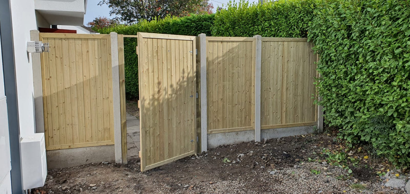 Wooden Site Gate | Wooden Gates | Timber Gates - Abwood.ie